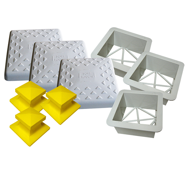 3, 15" Premium Disengage-able Bases with Ground Mounts and Plugs – Soft ...